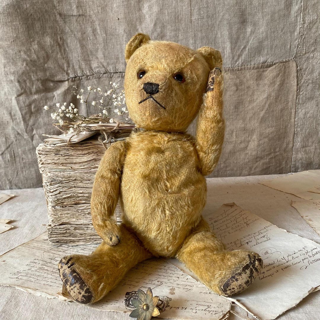 Vintage French Teddy Bear, Antique Toy - Etsy