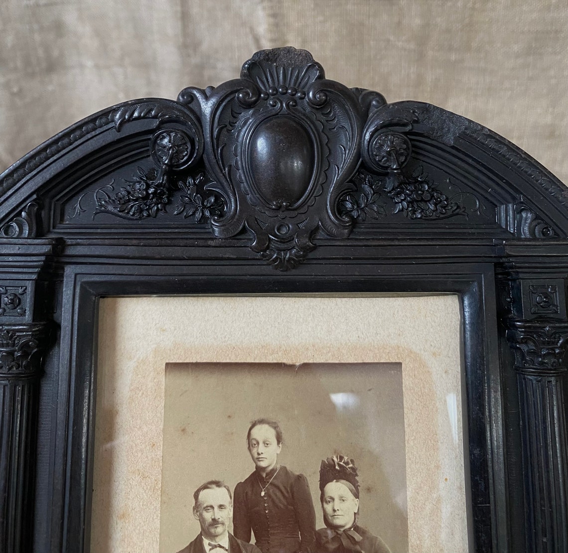 Antique French Napoleon III Photo Frame, Gutta Percha. 19th Century - Etsy