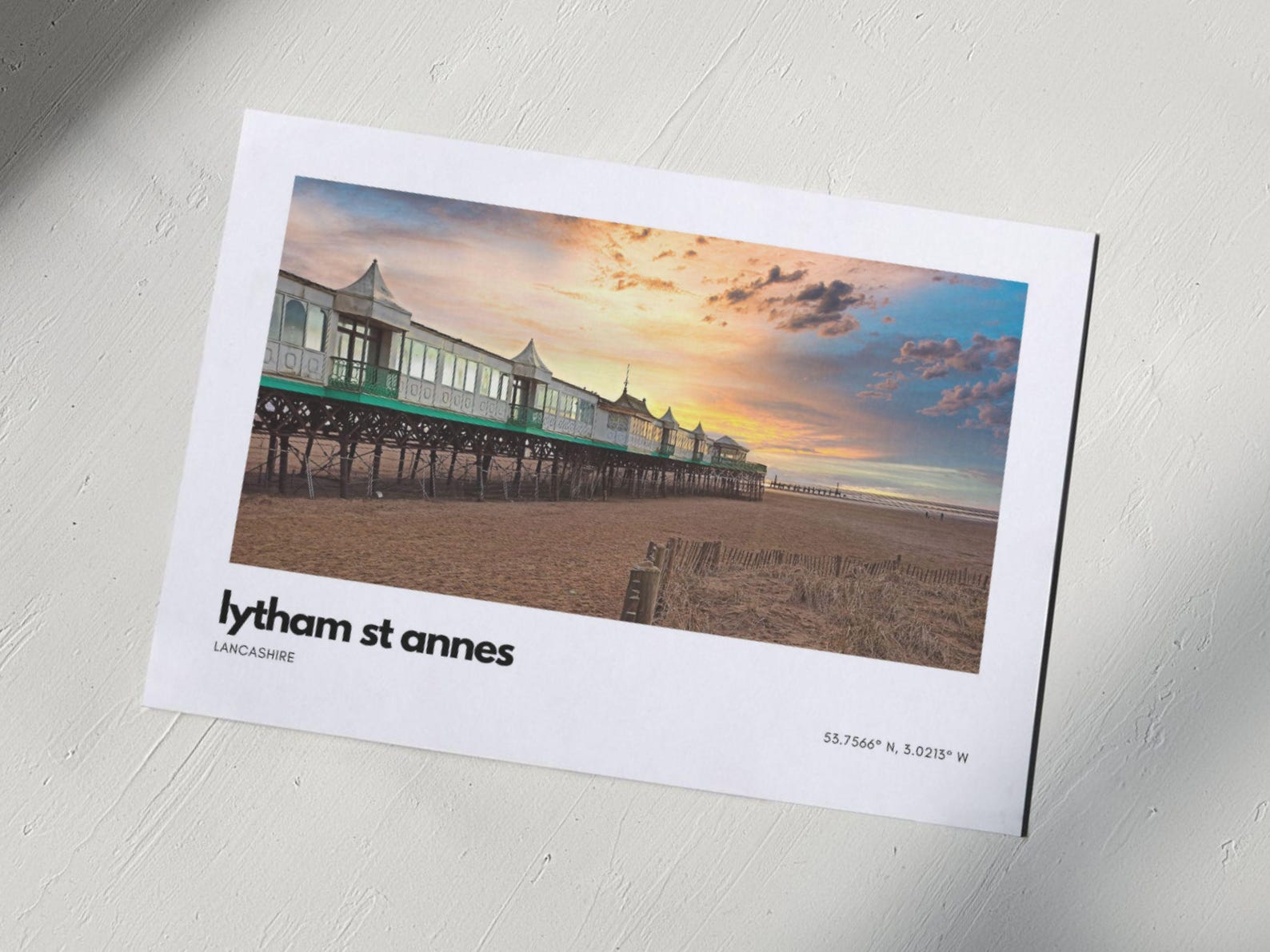 St Annes Pier Wall Art Print | Digital Instant Download Printable ...