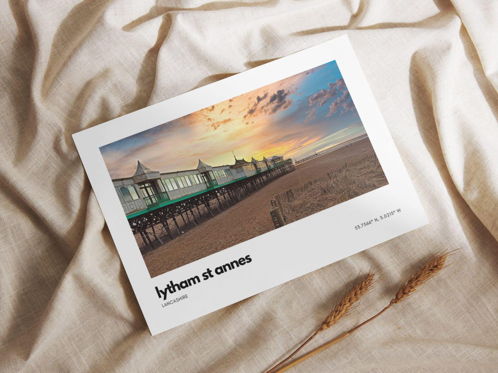 St Annes Pier Wall Art Print | Digital Instant Download Printable ...