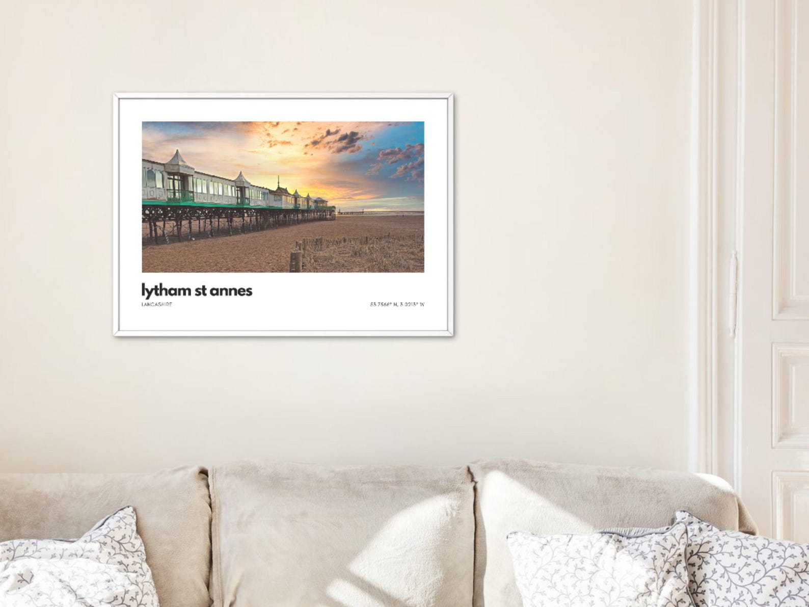 St Annes Pier Wall Art Print | Digital Instant Download Printable ...