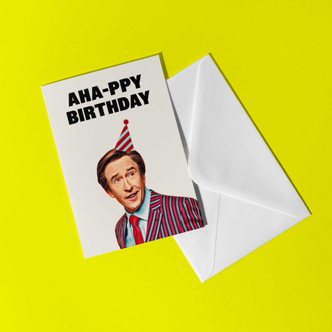 Alan Partridge Funny Birthday Card, Steve Coogan Greeting Card - Etsy