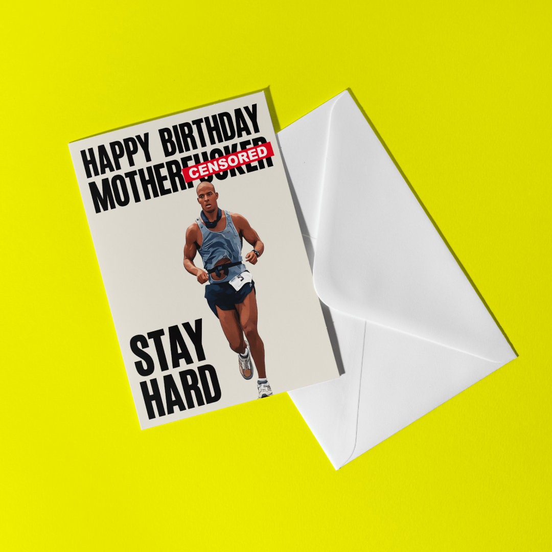 Funny David Goggins Birthday Card, A5 Greeting Card - Etsy UK