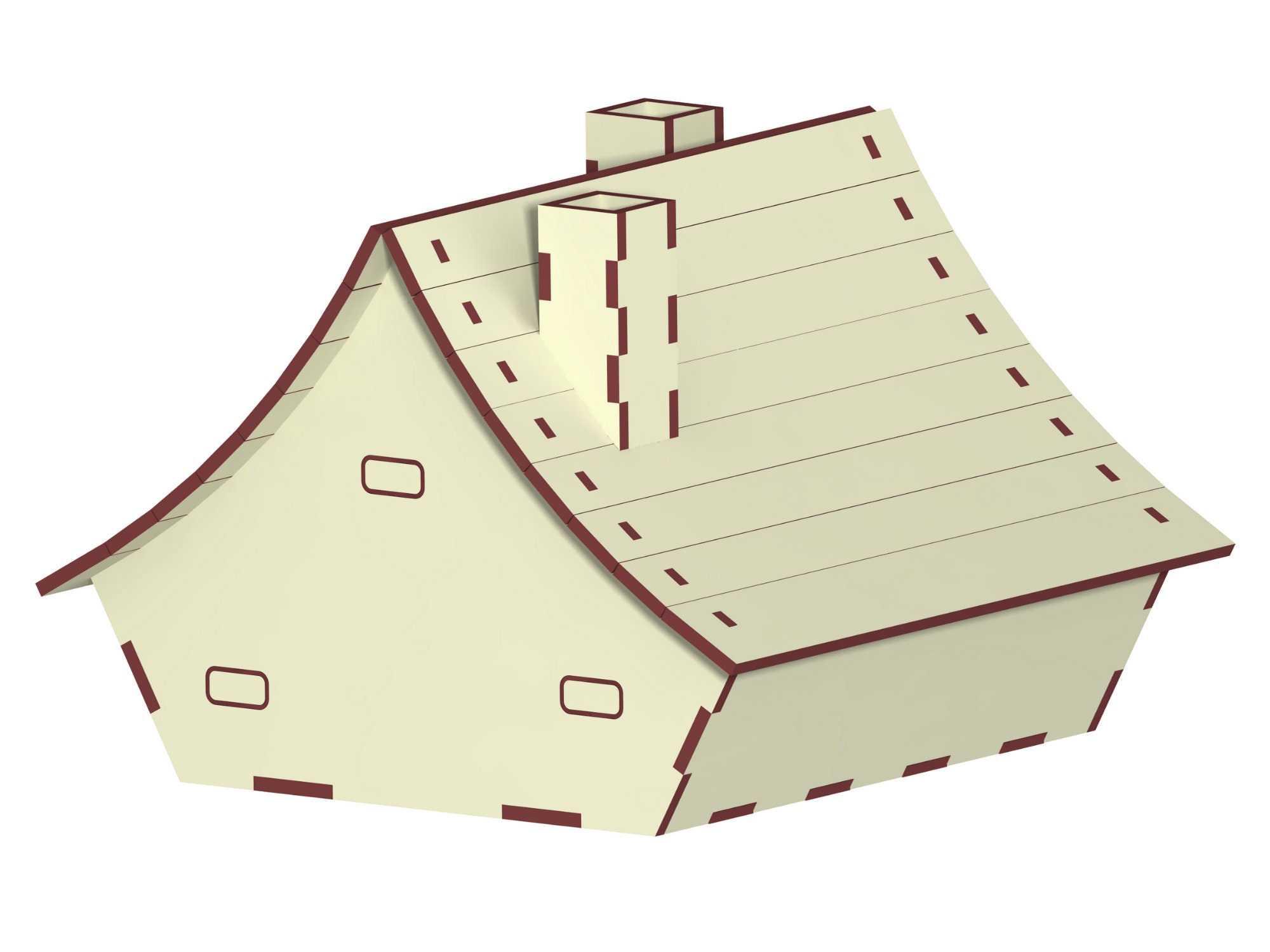 Laser Cut Bird Box Plywood Model Dxf and Dwg Laser Template Nesting ...