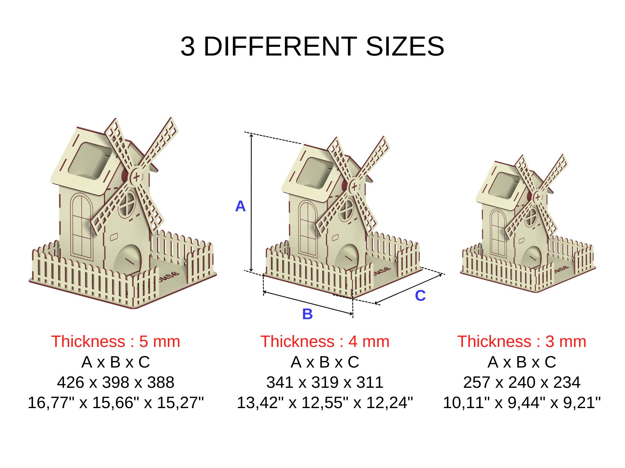 Laser Cut Bird Box Plywood Model Dxf and Dwg Laser Template Bird House ...