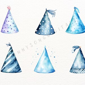 21 PNG Watercolor Party Hats Clipart Birthday Party Hats PNG Colorful ...