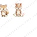 26 Watercolor Woodland Animals Clipart Forest Animals PNG Forest Cute ...