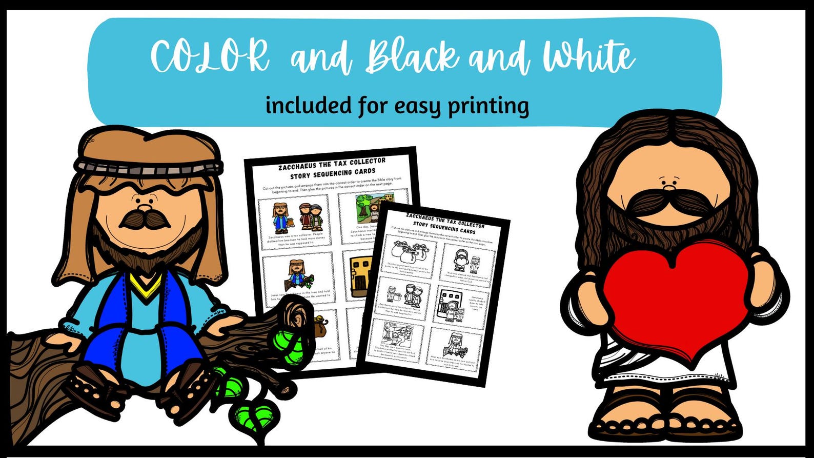 Zacchaeus the Wee Little Man and Tax Collector - Jesus Bible Story ...