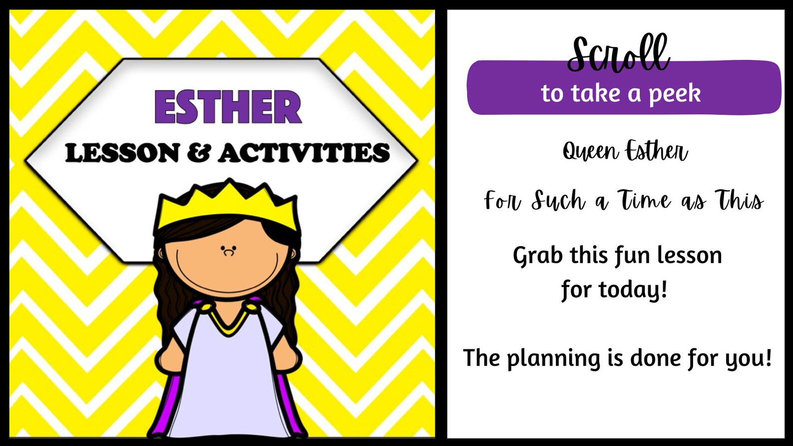 Queen Esther Sunday School Lesson - Bible Story & Activities Instant ...