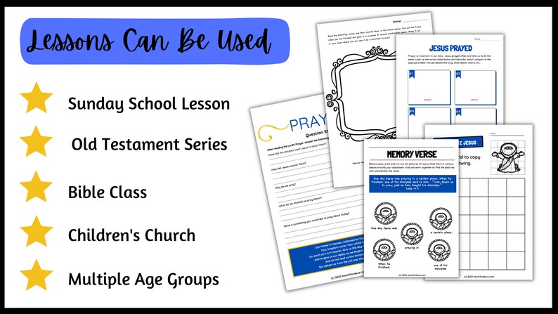 Teach Kids to Pray Using the Lord's Prayer - A Sunday School Lesson ...