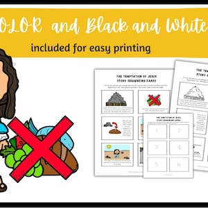 The Temptation of Jesus Craft for Preschool - Jesus in the Desert Bible ...
