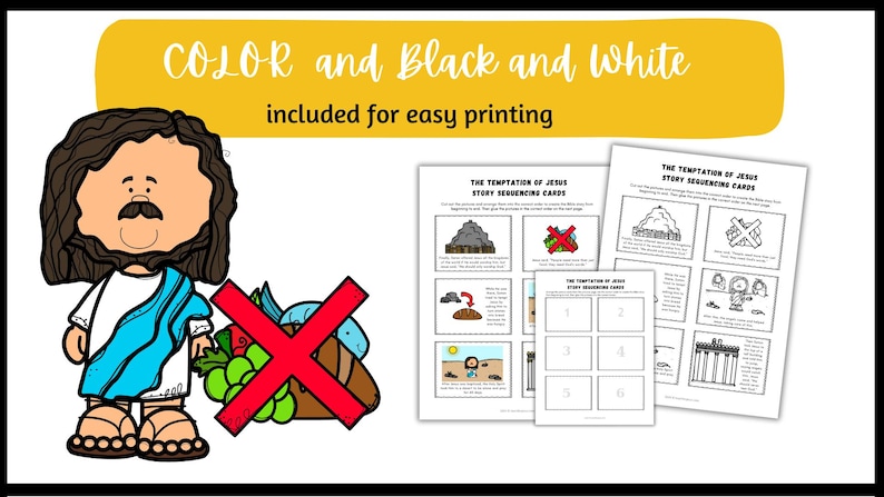 The Temptation of Jesus Craft for Preschool - Jesus in the Desert Bible ...
