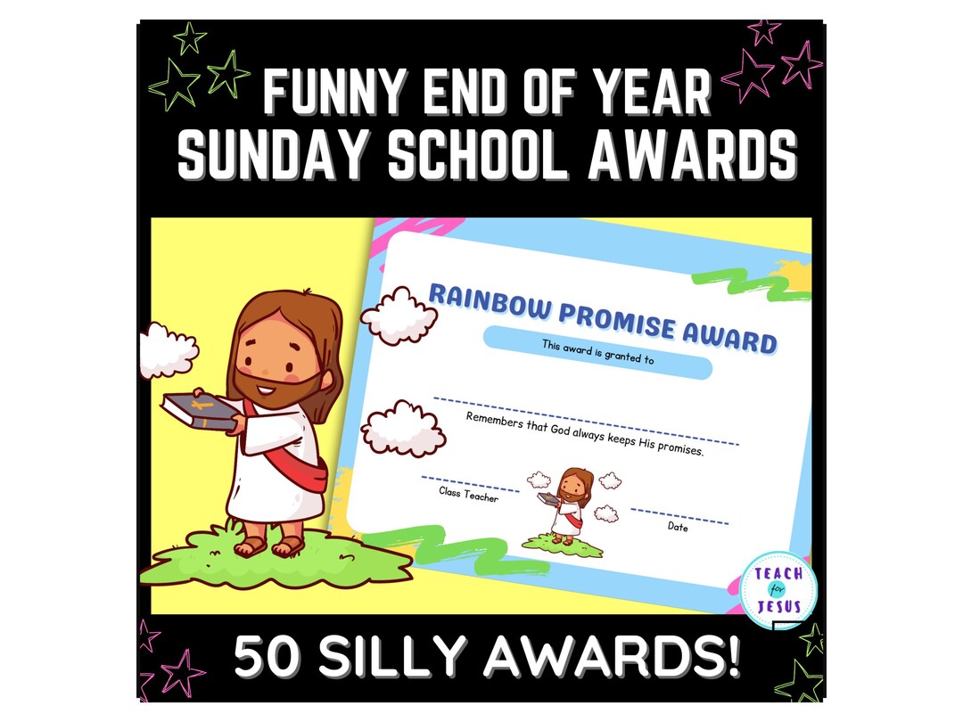 End of the Year Sunday School Bible Awards - 50 Funny Sunday School ...