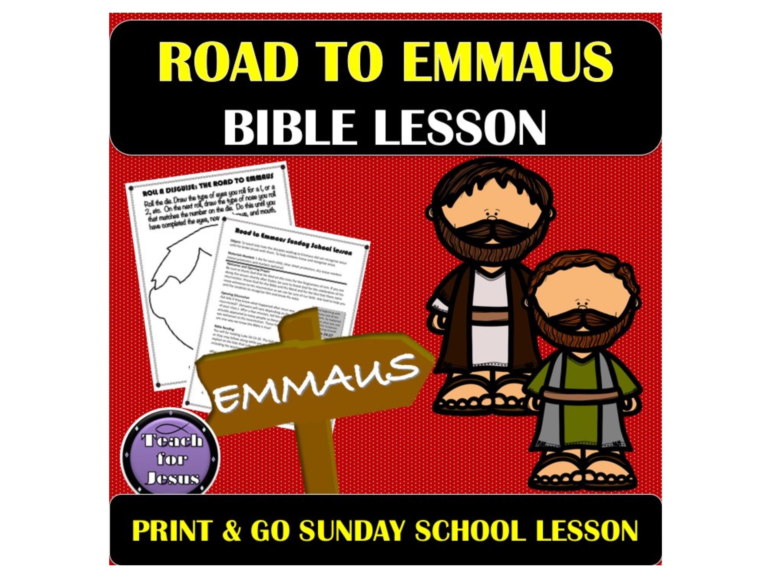 Road to Emmaus Craft for Kids and Sunday School Bible Lesson With ...