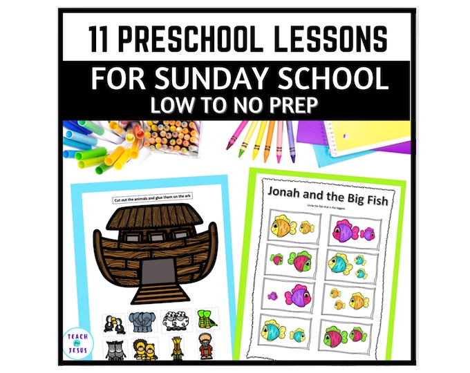 Preschool Sunday School Lessons for Kids Ministry and Children's Church ...