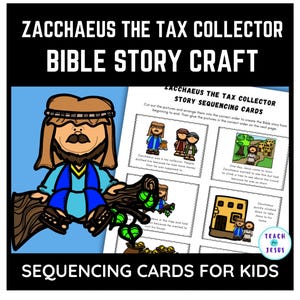 Zacchaeus the Wee Little Man and Tax Collector - Jesus Bible Story ...