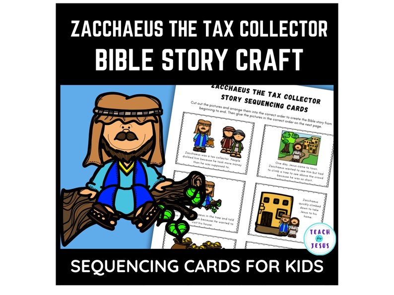 Zacchaeus the Wee Little Man and Tax Collector - Jesus Bible Story ...
