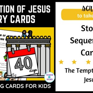 The Temptation of Jesus Craft for Preschool - Jesus in the Desert Bible ...