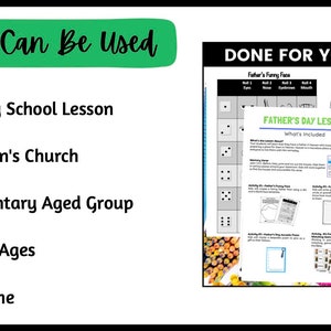 Father's Day Lesson for Sunday School Bible Lesson With a Gift for Dad ...