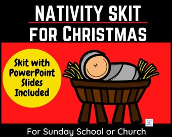 Nativity Skit for Christmas About the Birth of Jesus A Play for Sunday ...