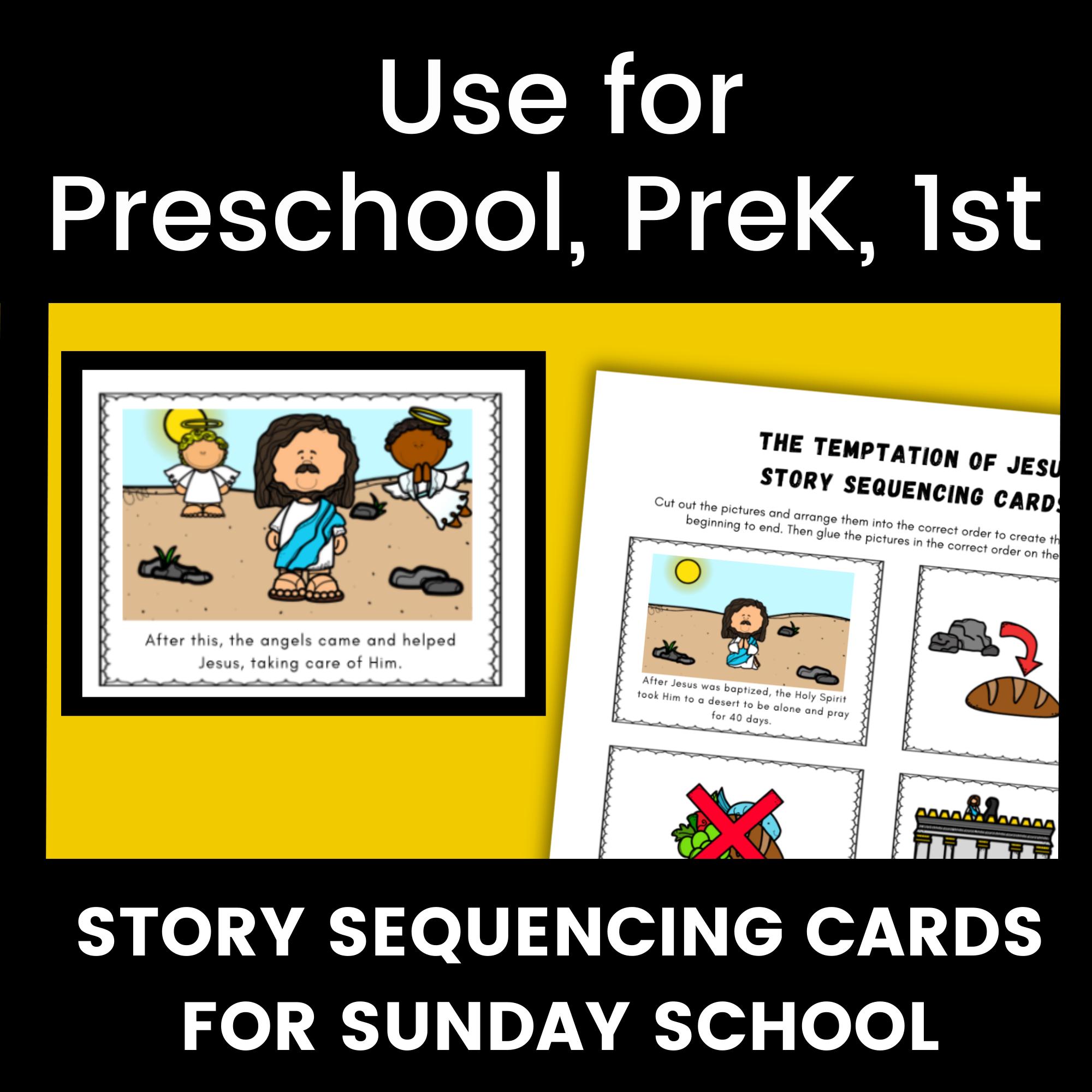 The Temptation of Jesus Craft for Preschool - Jesus in the Desert Bible ...