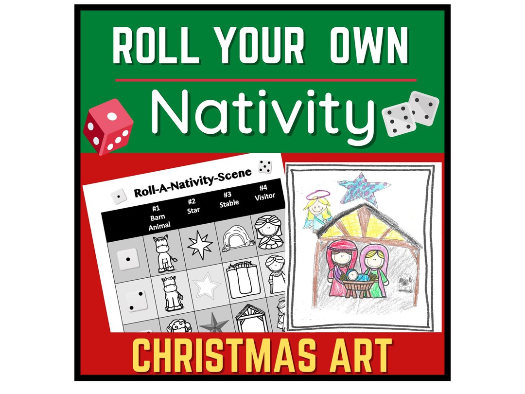 Nativity Art Lesson – Roll-your-own Christmas Manger Scene (digital ...
