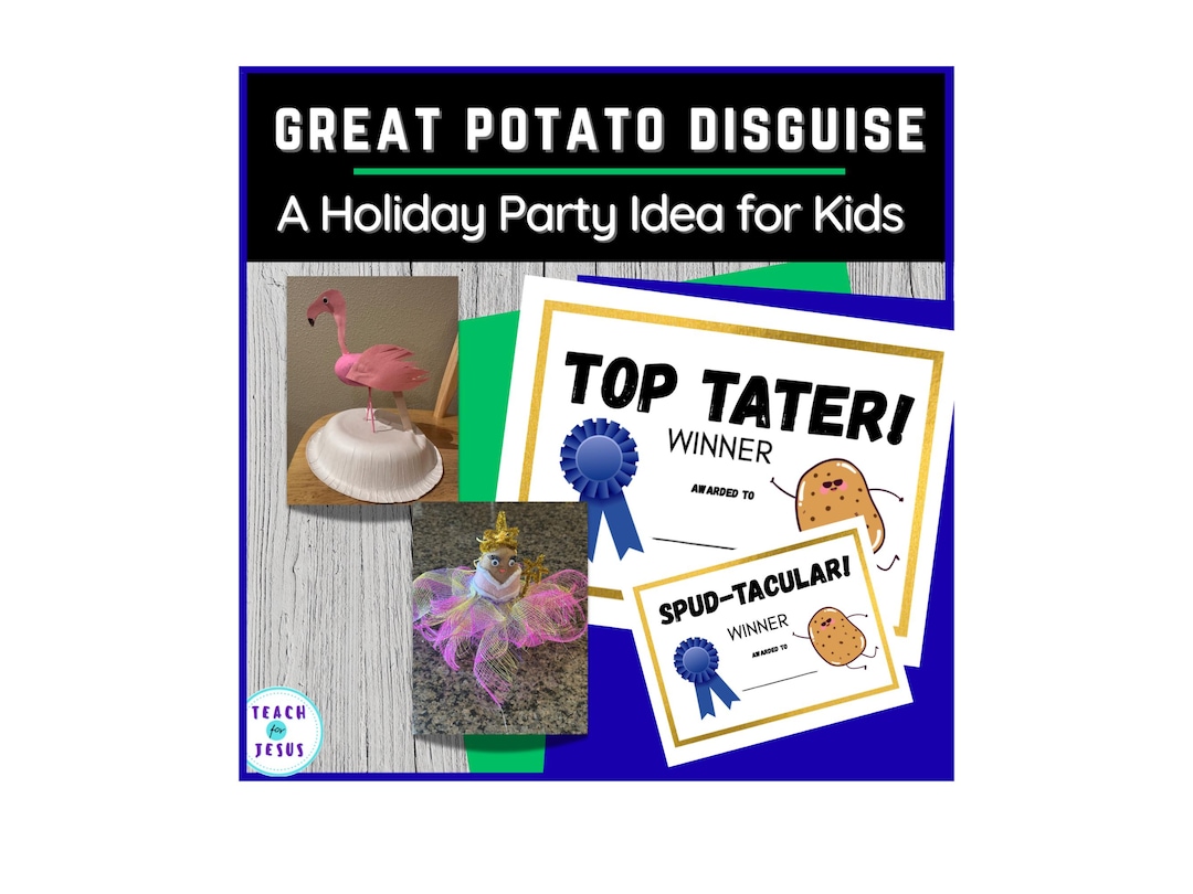 Funny Potato Disguise Contest and Kids' Party Idea for Holidays, Family ...