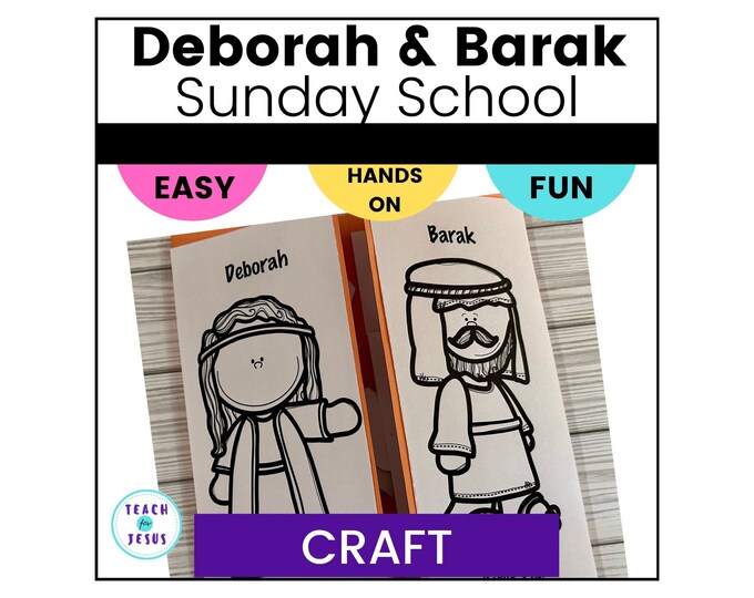 Deborah and Barak Craft Activity for Sunday School Kids - Etsy