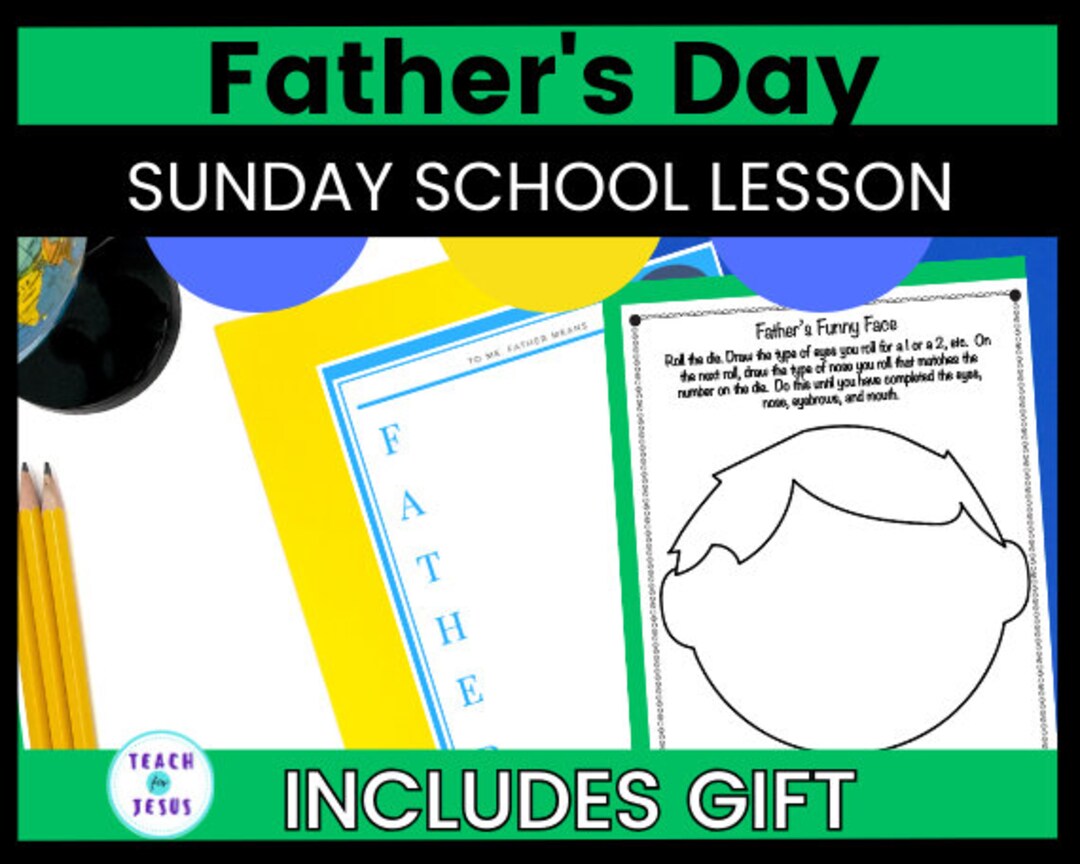 Father's Day Lesson for Sunday School Bible Lesson in June With a Gift ...