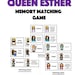 Queen Esther Memory Match Game for Preschool and Sunday School Bible ...