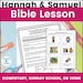 Sunday School Lesson About Hannah and Samuel - for This Child I Have ...