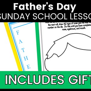 Father's Day Lesson for Sunday School Bible Lesson in June - Etsy