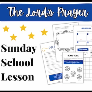 Teach Kids to Pray Using the Lord's Prayer - A Sunday School Lesson ...