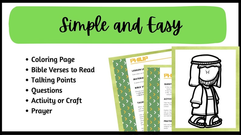 12 Disciples of Jesus Preschool Bible Lessons for Sunday School - Bible ...