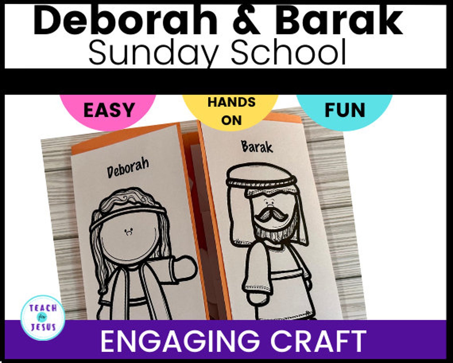 Deborah and Barak Craft Activity for Sunday School Kids - Etsy