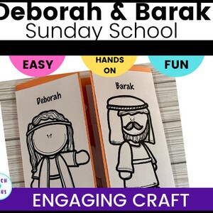 Deborah and Barak Craft Activity for Sunday School Kids - Etsy
