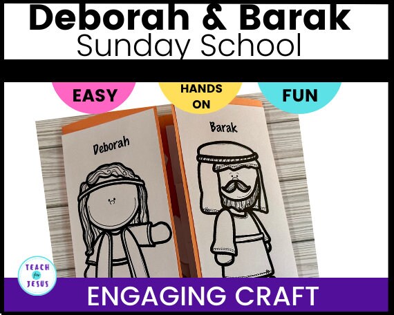 Deborah and Barak Craft Activity for Sunday School Kids - Etsy
