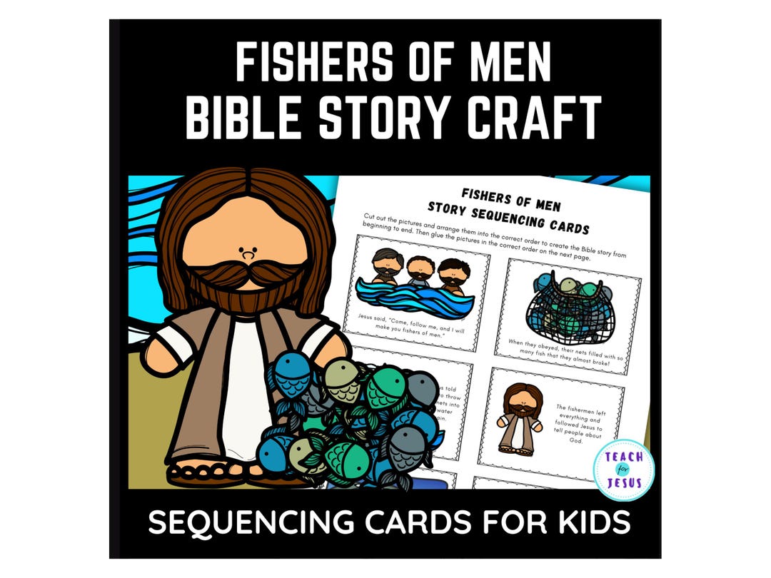 Jesus Makes Us Fishers of Men Bible Story Sequencing Cards and Craft ...