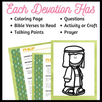12 Disciples of Jesus Preschool Bible Lessons for Sunday School - Bible ...