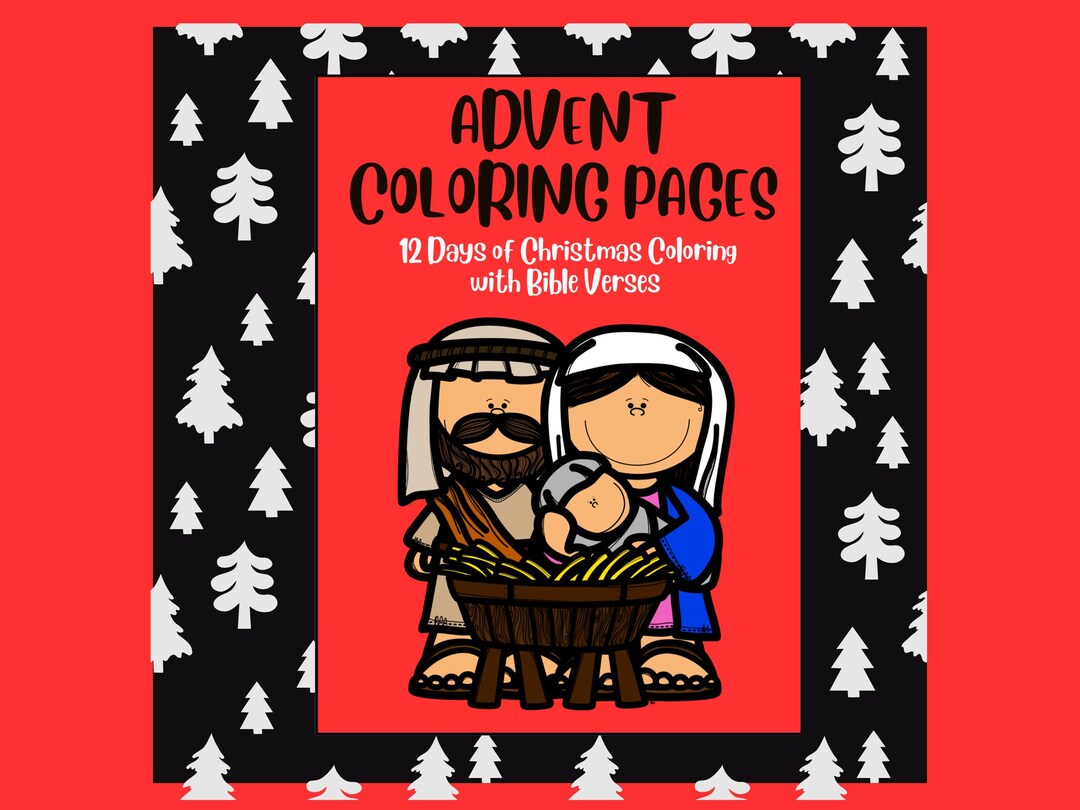 Advent Coloring Sheets - Activities for Christmas - 12 Days of ...