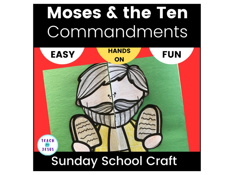 Moses and the Ten Commandments Craft and Activity for Sunday School ...