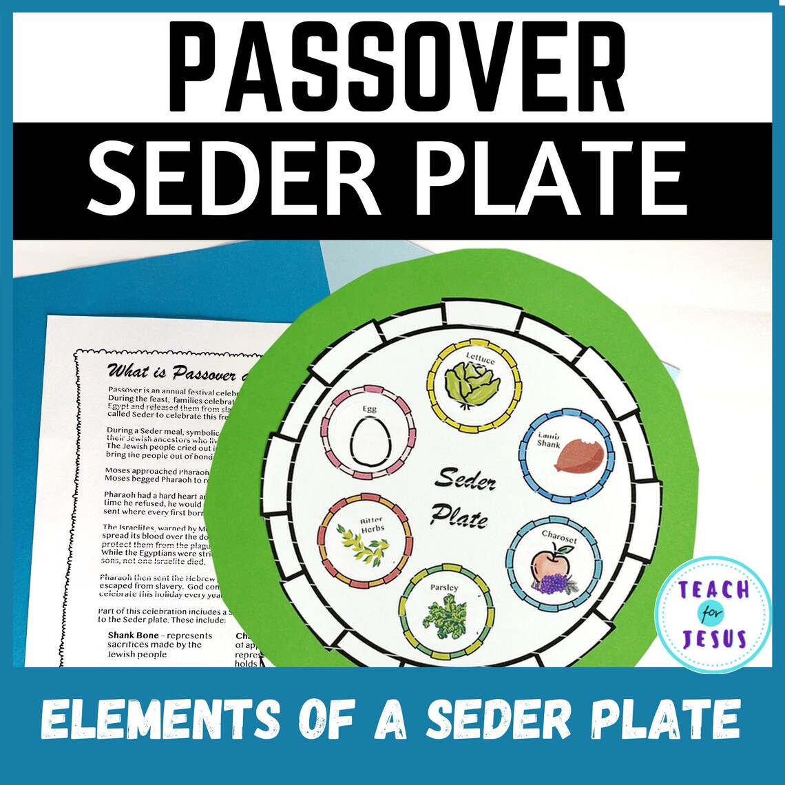 Passover Seder Plate A Lesson for Sunday School - Etsy