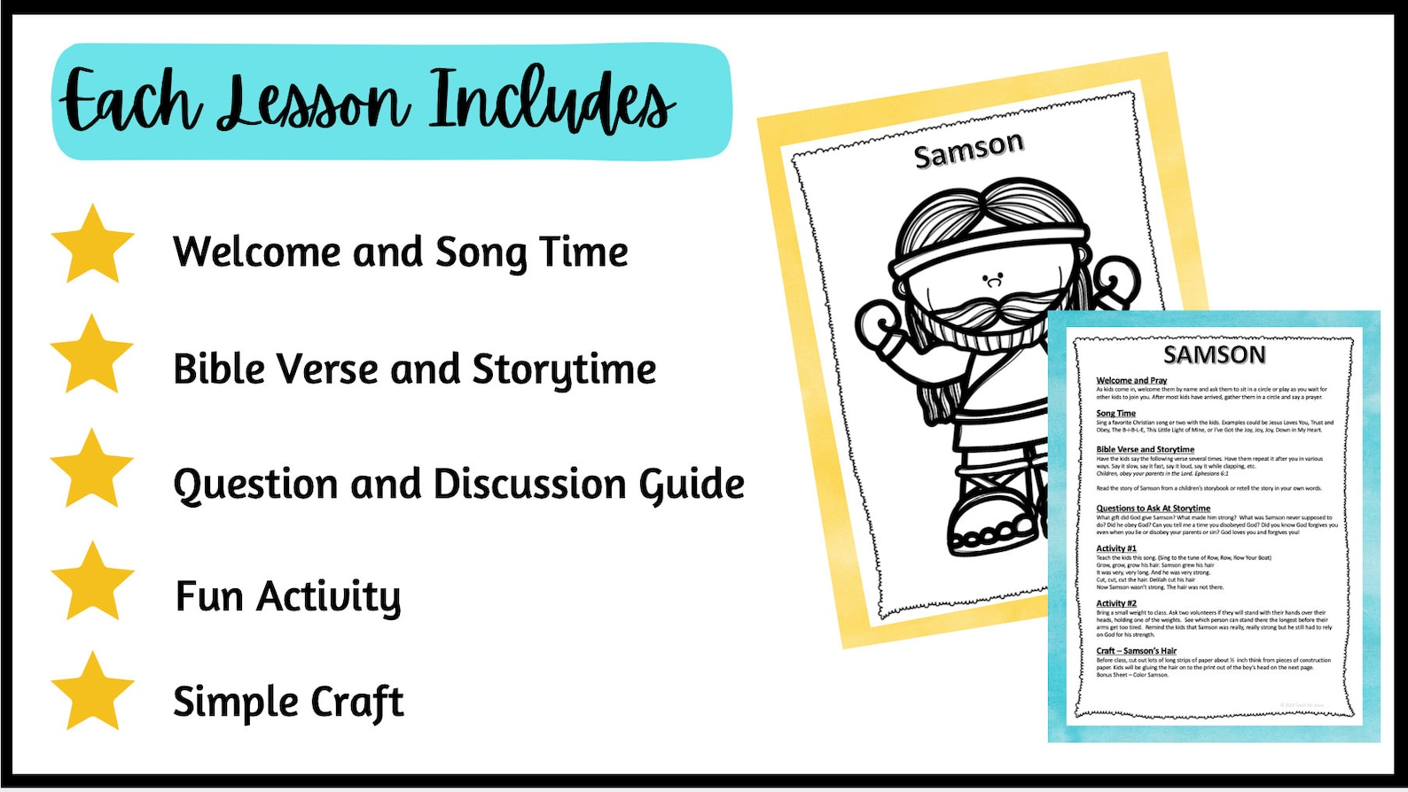 Preschool Sunday School Lessons for Kids Ministry and Children's Church ...