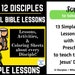12 Disciples of Jesus Preschool Bible Lessons for Sunday School - Bible ...