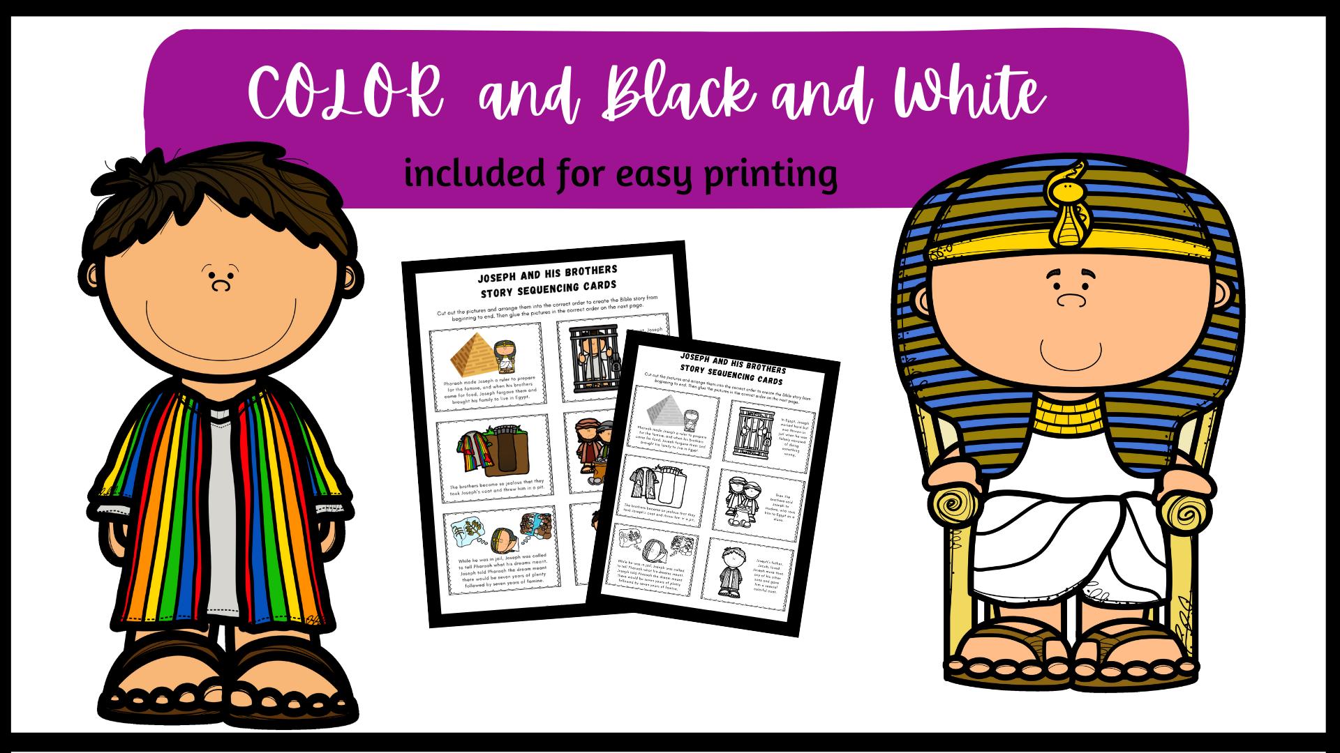 Joseph and His Colorful Coat and Joseph's Brothers Bible Story ...