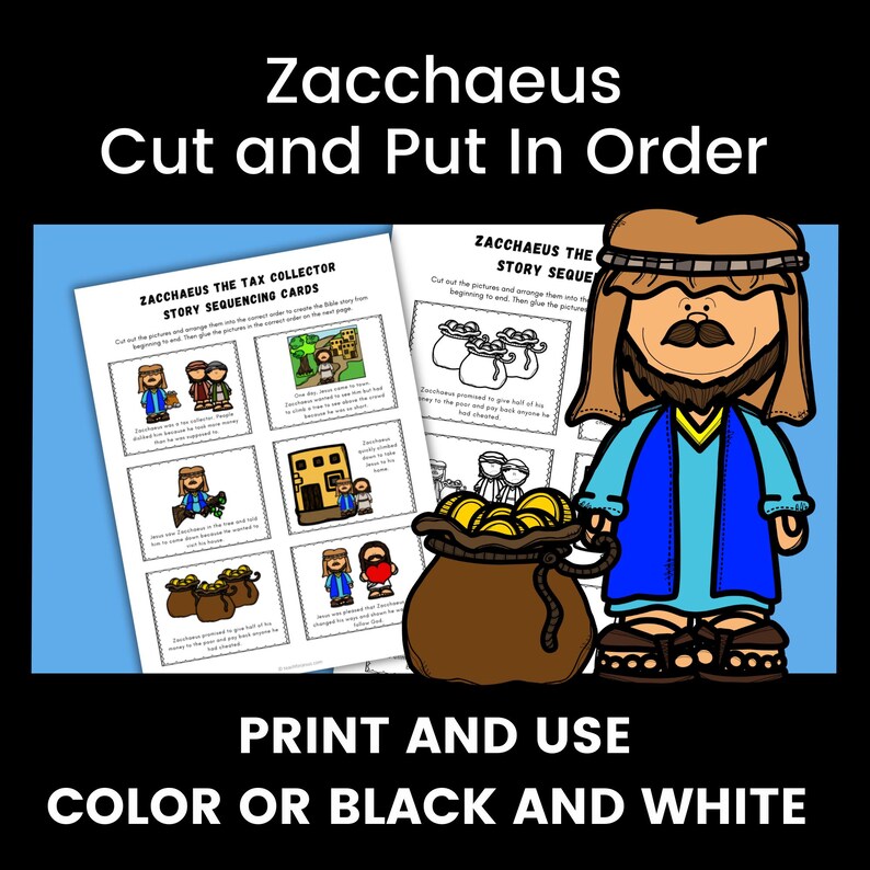 Zacchaeus the Wee Little Man and Tax Collector - Jesus Bible Story ...