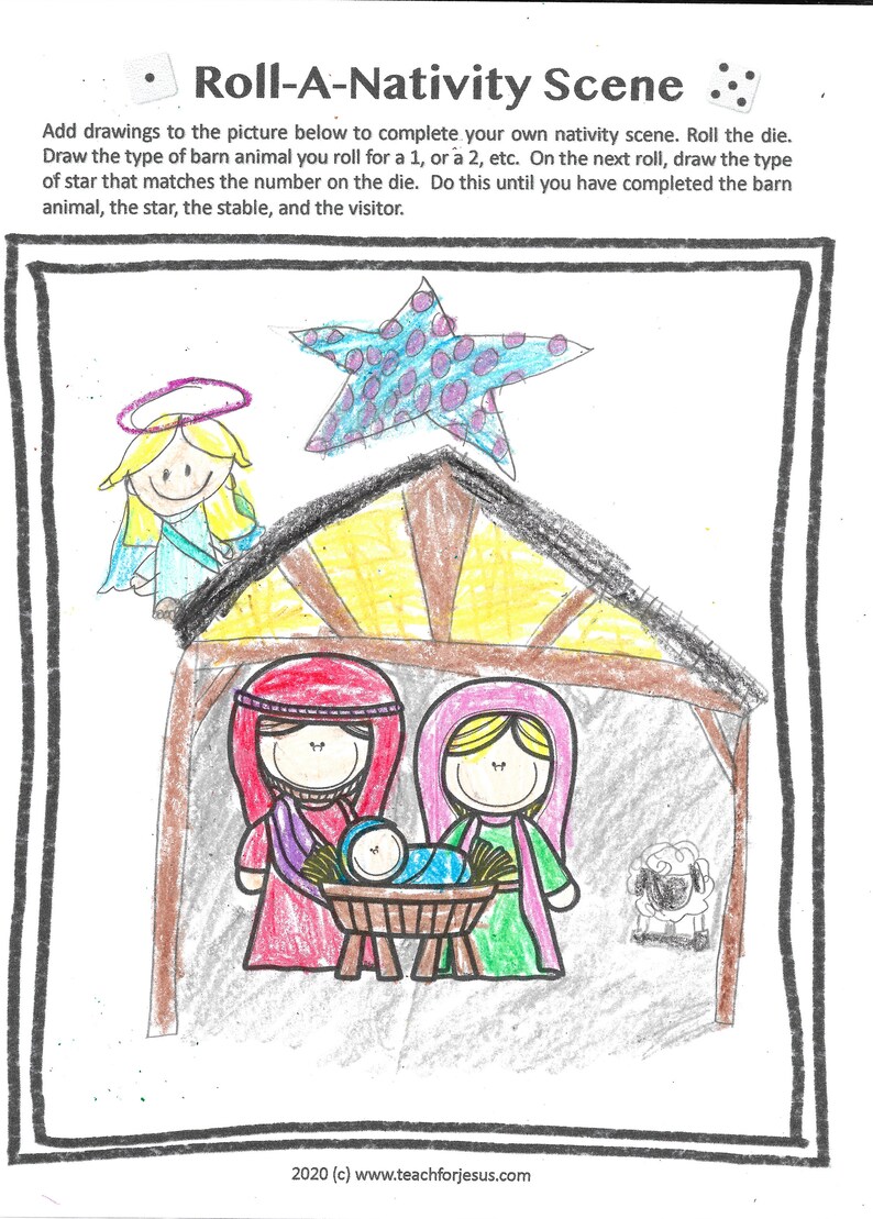 Christmas Art Lesson - Roll Your Own Nativity Manger Scene About the ...