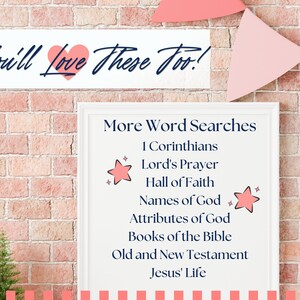 Word Search for Sunday School About the Names of God and the Attributes ...