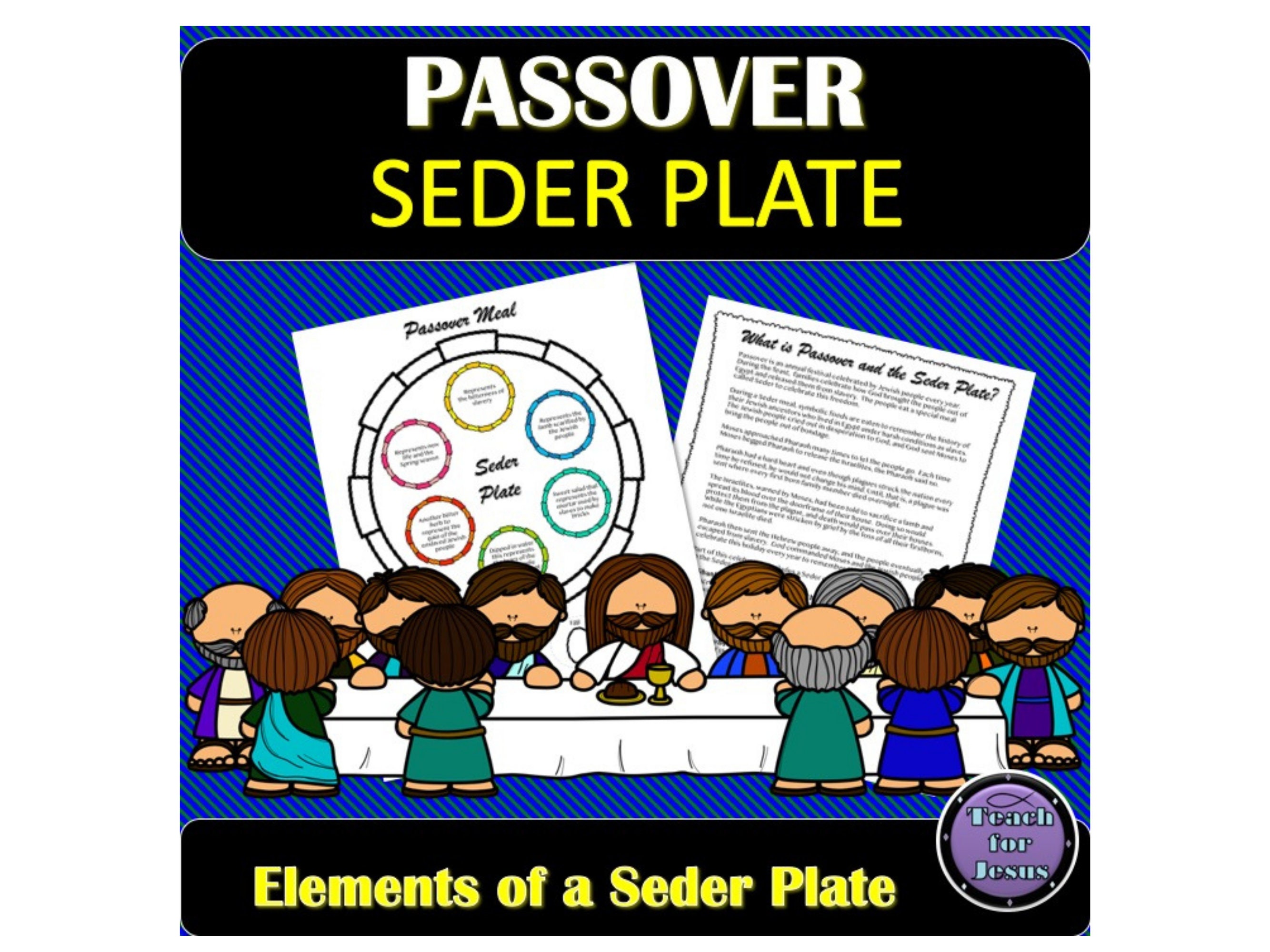 Passover Seder Plate A Lesson for Sunday School - Etsy