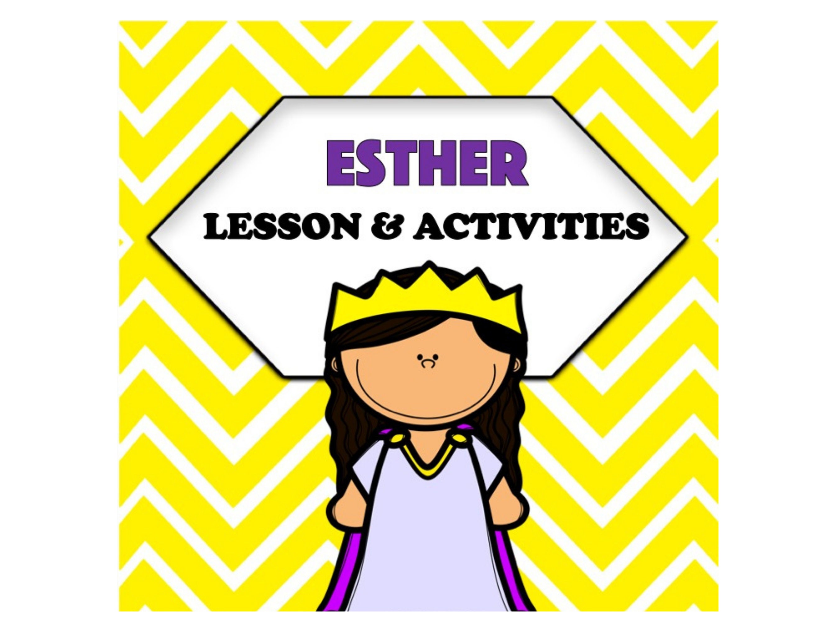 Queen Esther Sunday School Lesson - Bible Story & Activities Instant ...